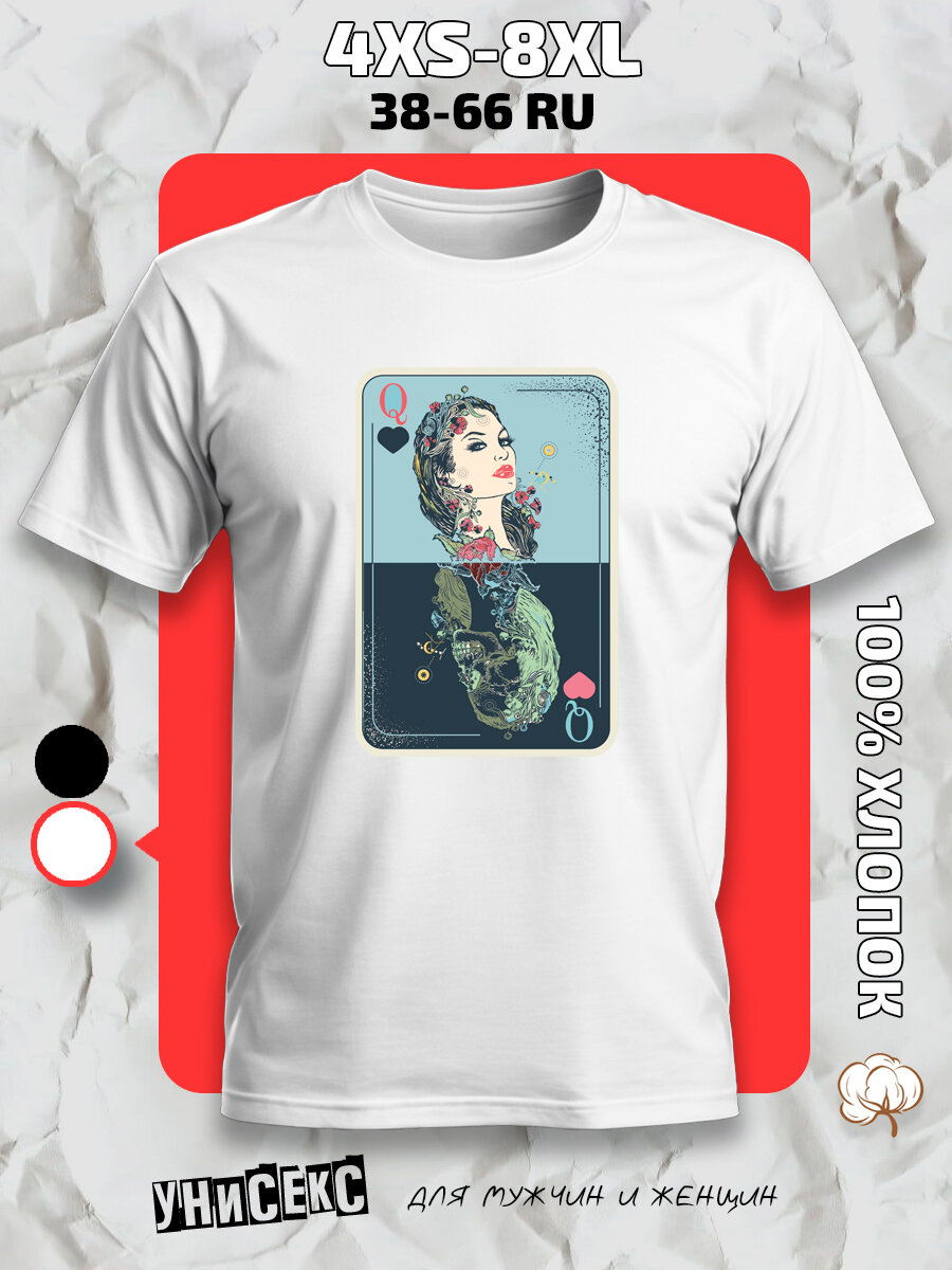 Футболка с принтом девушка карта