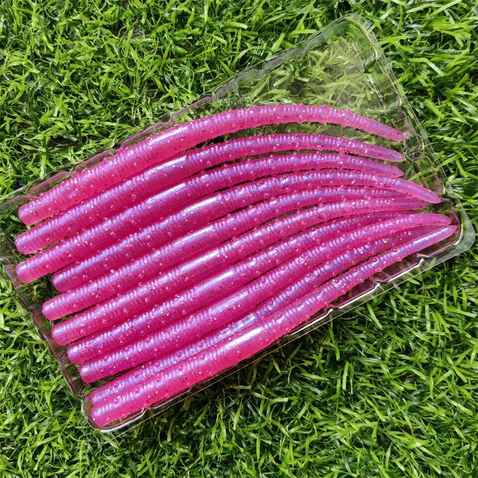 MUKUN набор искусственных червей для рыбалки 10 шт. Розовый, GD29 10PCS 04