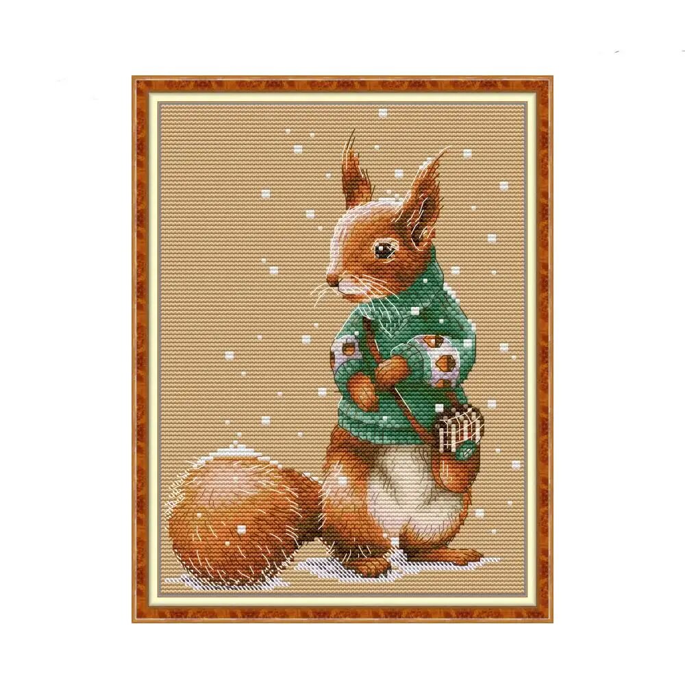 Joy Sunday вышивка крестом животные набор DA785, 14CT Stamped product