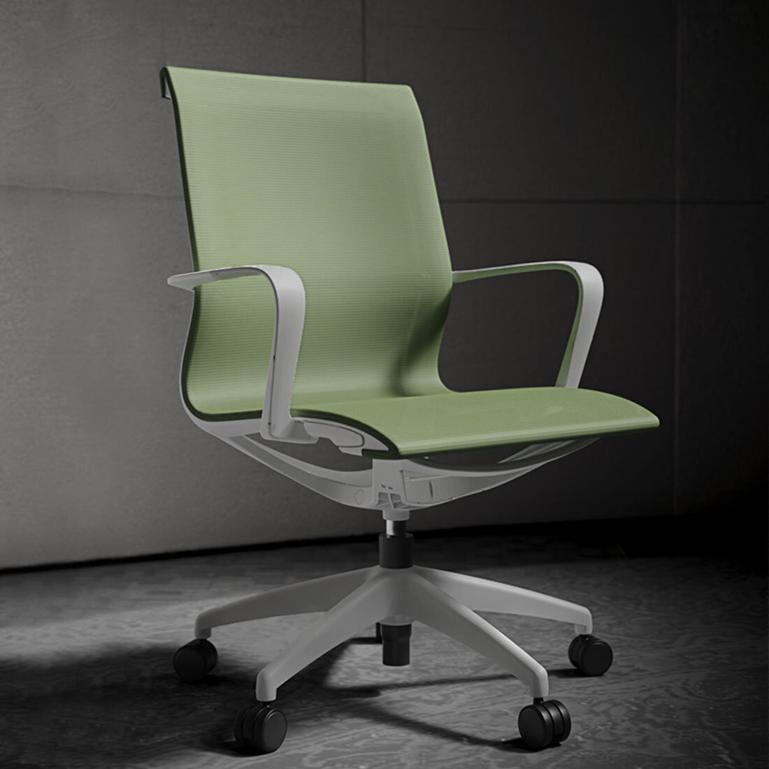 Минималистичное офисное кресло Ework Square (зеленый)