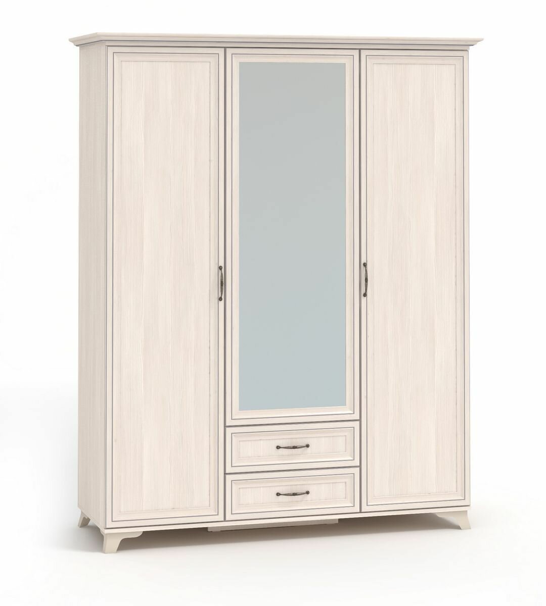 Шкаф трехдверный Ариэль ШК-3 бодега светлая/бодега светлая с патиной