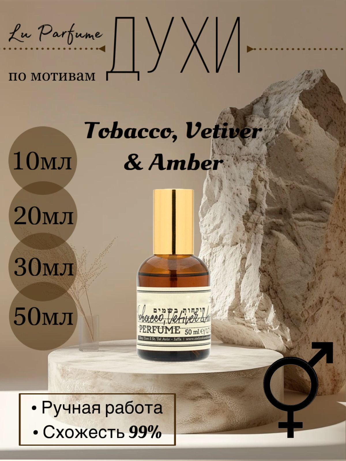 Духи по мотивам Z&R Tobacco, Vetiver & Amber