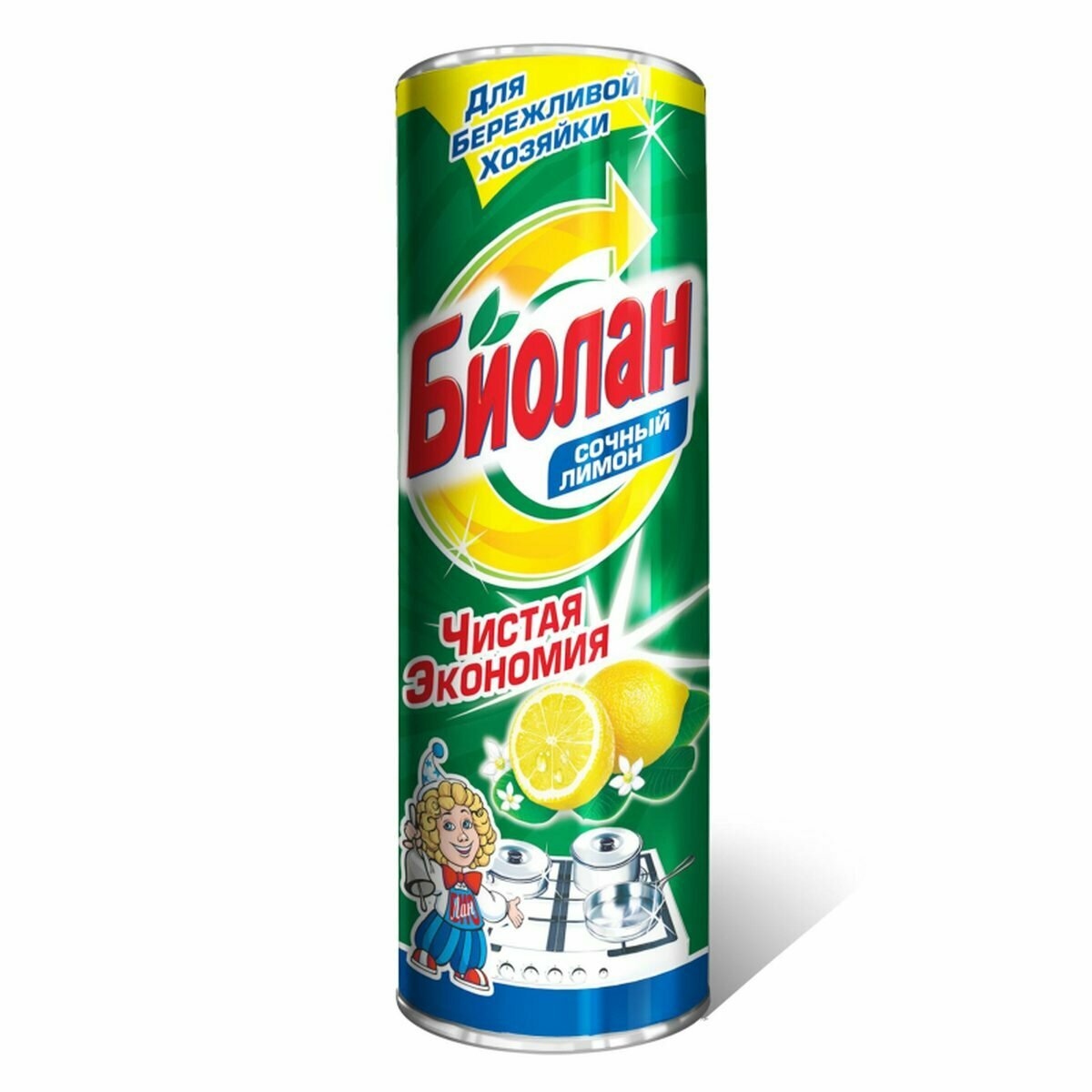 Чистящее средство универсальное Биолан "Сочный лимон", порошок, 400г (31-6), 24шт.