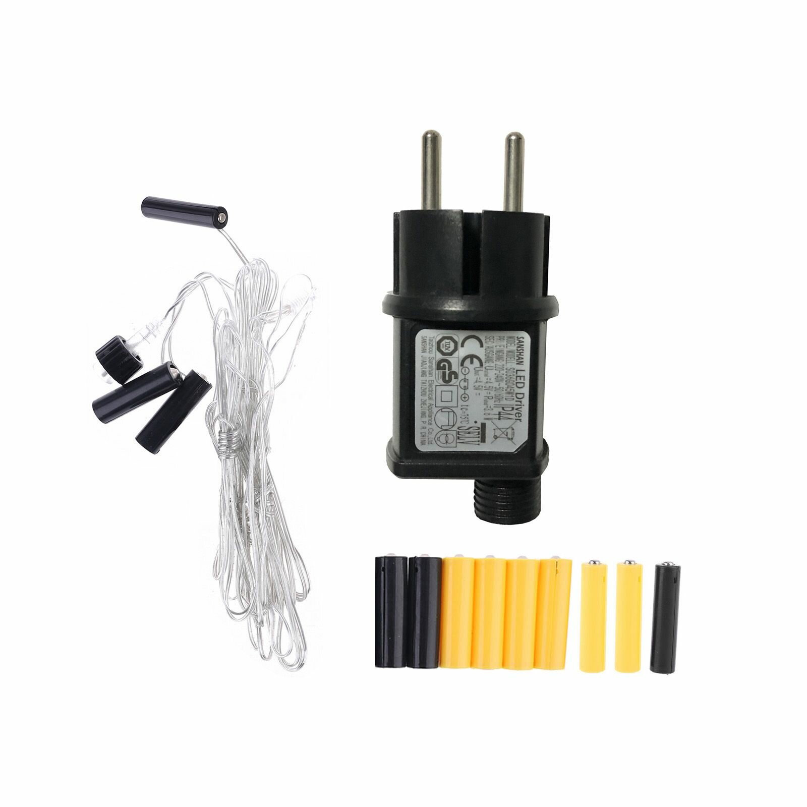 3в1 LR6 LR03 AA AAA Аккумуляторный адаптер питания Заменяет 2x AA + 1xAAA аккумуляторный отсекатель для рождественских светодиодных игрушек