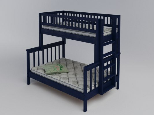Двухъярусная 3-х местная кровать Vita Mia Turin ( Турин ) 80x190
