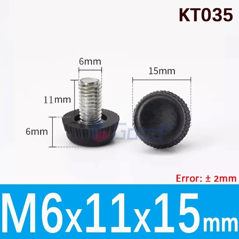 Винты регулировочные M6x11x15mm, KT035, 1шт