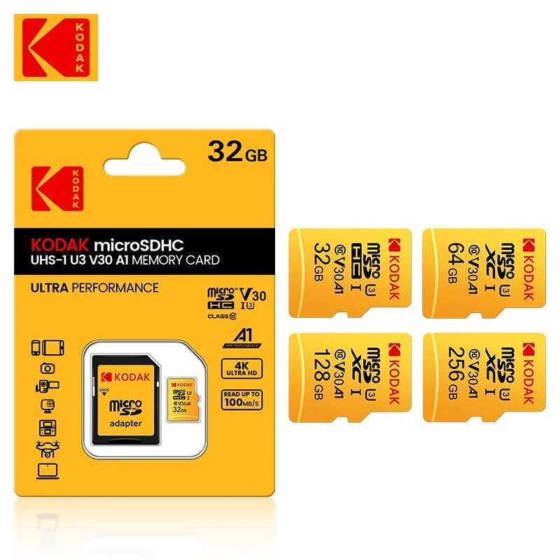 Карта памяти KODAK ULTRA 64/128/256 ГБ 128 ГБ