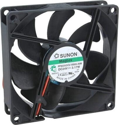 Вентилятор SUNON PF92252V3-1000U-A99 Вентилятор осевой 24ВDC 92x92x25мм подшипник Vapo 109,85куб. м/ч 41,6дБА 1шт
