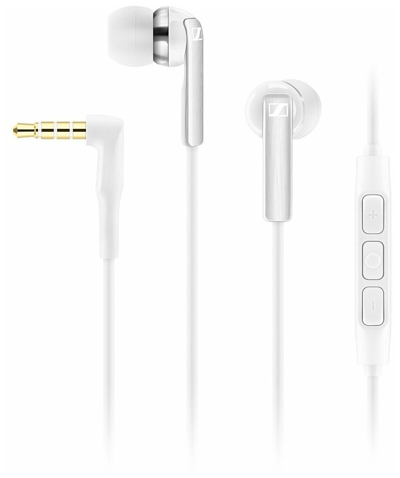 Sennheiser CX 2.00i Гарнитура проводная, белая, для устройств Apple