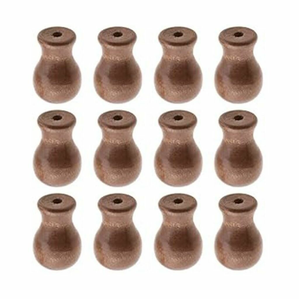 Набор из 12 деревянных шнуров с кисточками для ручек оконных жалюзи, вращающихся штор, маленьких подвесок, капель, поделок на концах