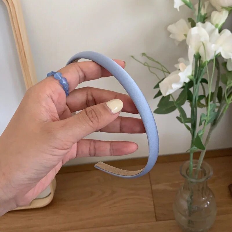 Женский летний тонкий обруч для волос Голубой, 05