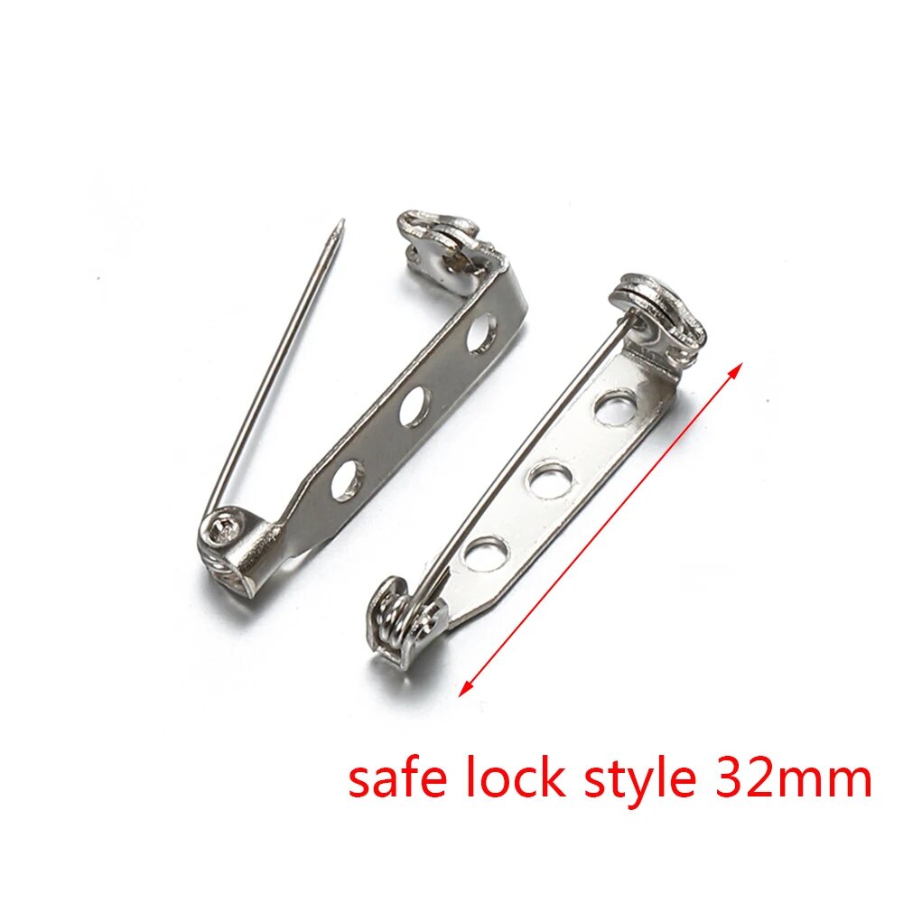Булавки для брошей Safe lock-32mm, 20 шт.