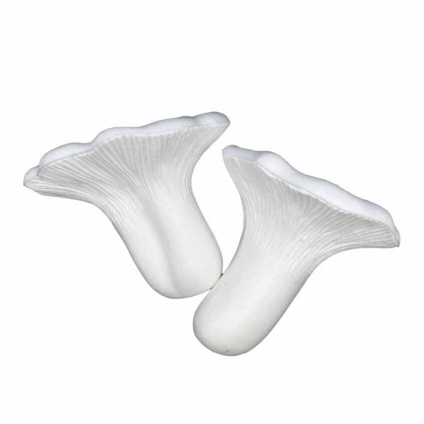 Форма-заготовка для творчества Туендатская сувенирная мастерская из пенопласта, Грибы "Лисички" H 14 см, 1+1 Комплект