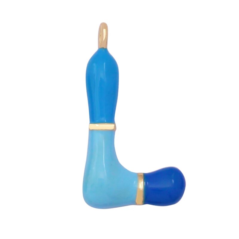 Подвеска Beadsfeeder Letter L, синий, K405862Y2