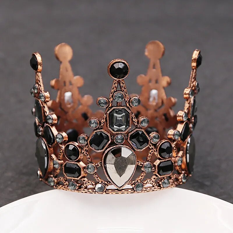 Детская диадема Cenmon золотая/серебряная Античное медное покрытие