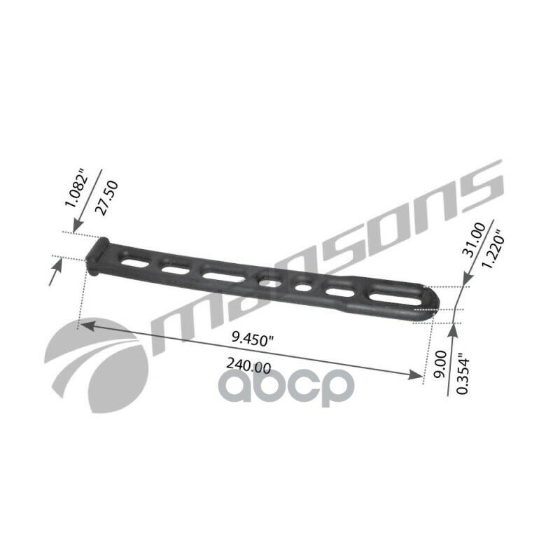 Крепление крыла! заднего резина Volvo FH12/16 OLD Mansons арт. 900345