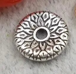 Золотые металлические бусины TOM YANG 30 шт silver