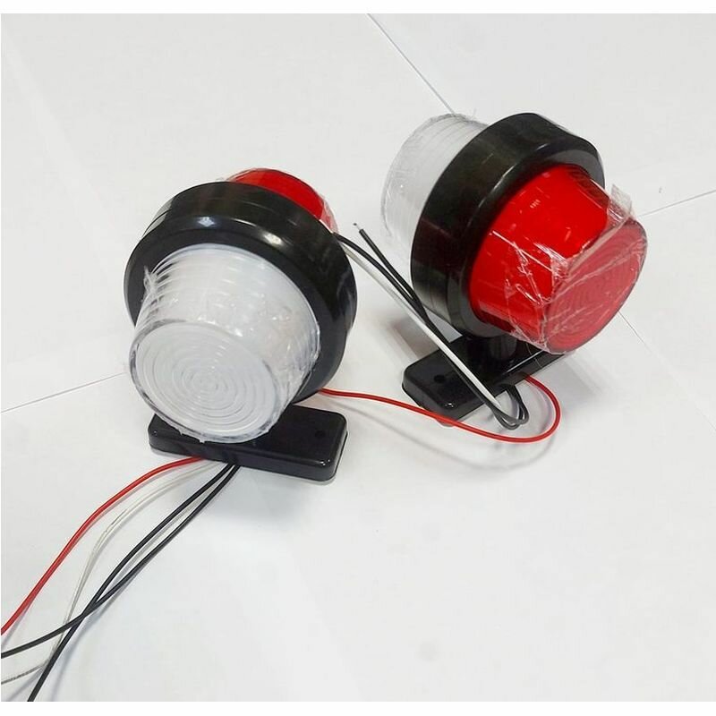 Фонари габаритные боковые "рога" для прицепов и грузовиков 12v-24v H-110мм комплект 2шт