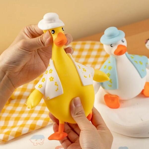 Набор антистресс ZAbava "Утка и Гусь", резина, сквиш, для детей от 3 лет, 2 шт, 4 цвета
