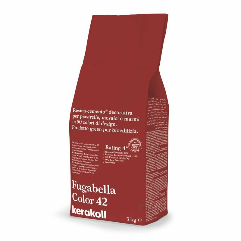 Затирка для плитки полимерцементная Kerakoll Fugabella Color (3кг) 42