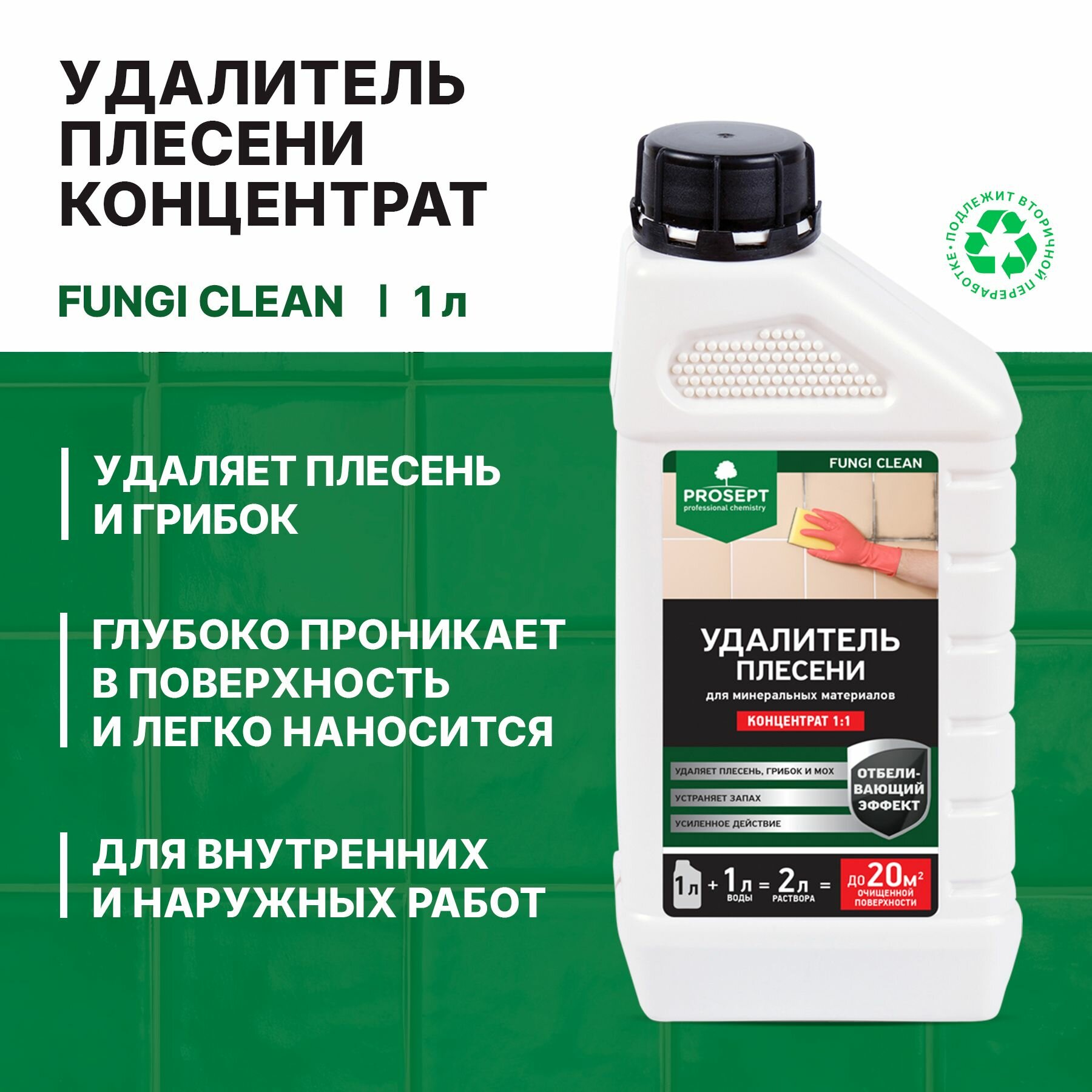 Удалитель плесени Prosept Fungi Clean концентрат (1л)