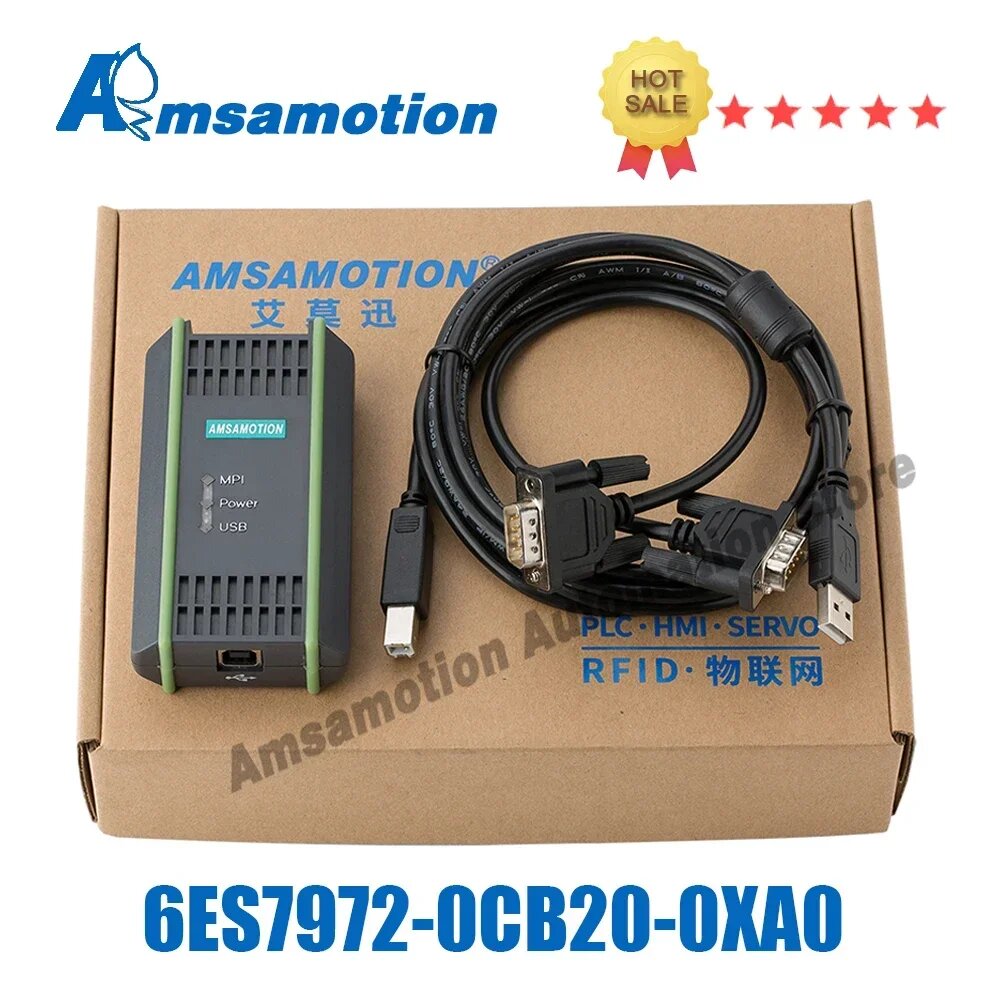 6ES7972-0CB20-0XA0 USB-кабель для адаптера ПК для Siemens S7-200/300/400 RS485 Profibus MPI/PPI/DP, 9-контактный