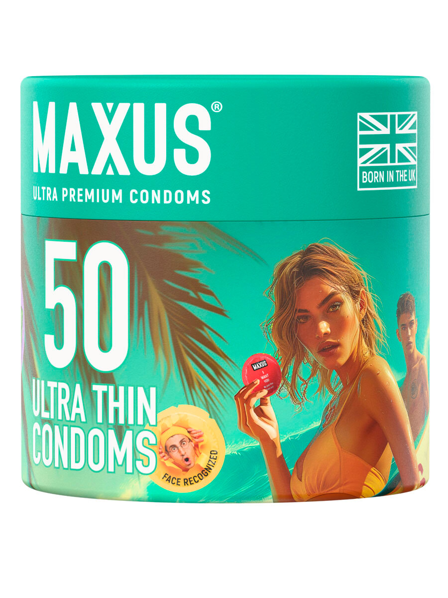 Презервативы MAXUS Ultra Thin с кейсом, ультратонкие X-Edition, 50 шт