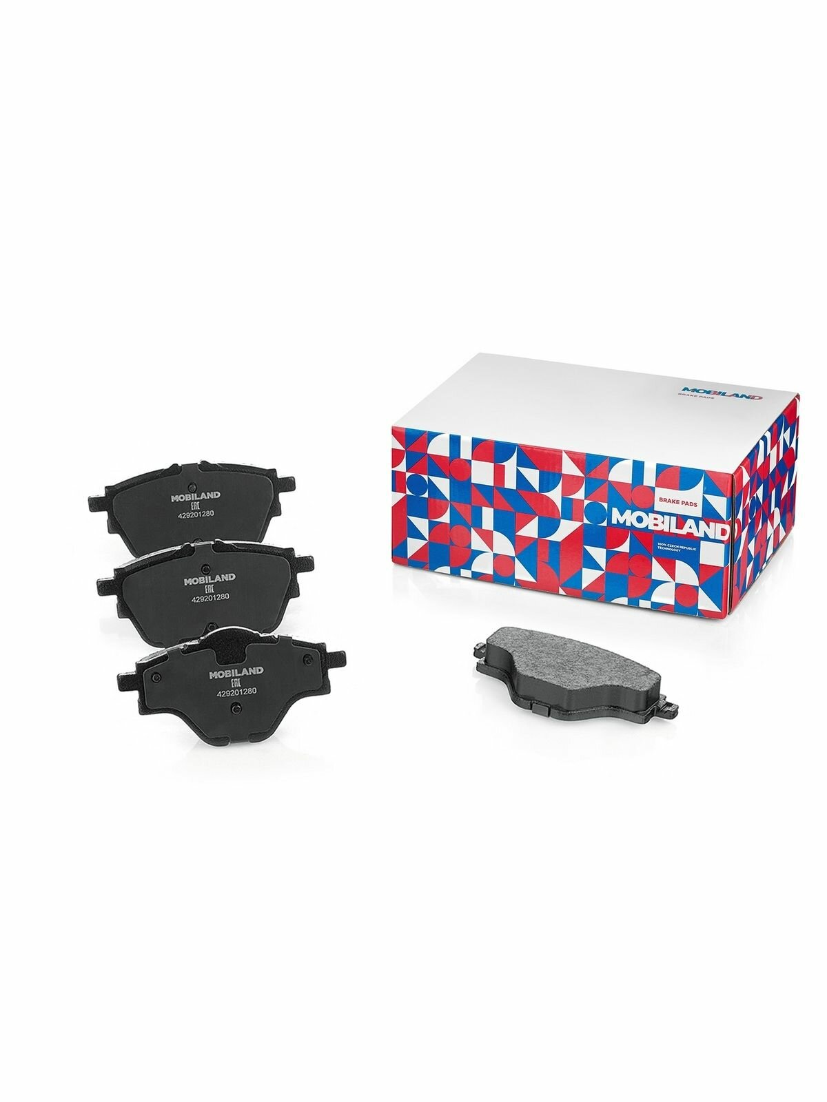 Колодки тормозные дисковые задние с противошумными пластинами для а/м Citroen C4 II, DS DS7 Crossback, Opel Grandland X, Peugeot 308, Mobiland 429201280