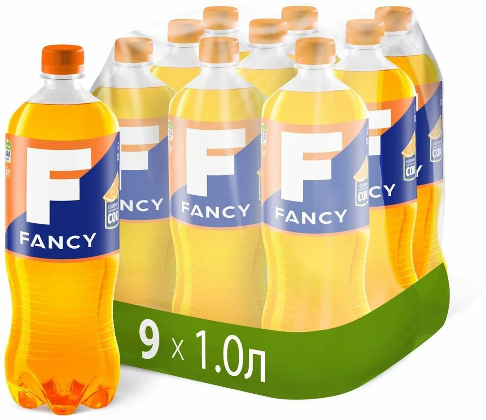 Газированный напиток Фанси/ Fancy, 6 шт х 1л