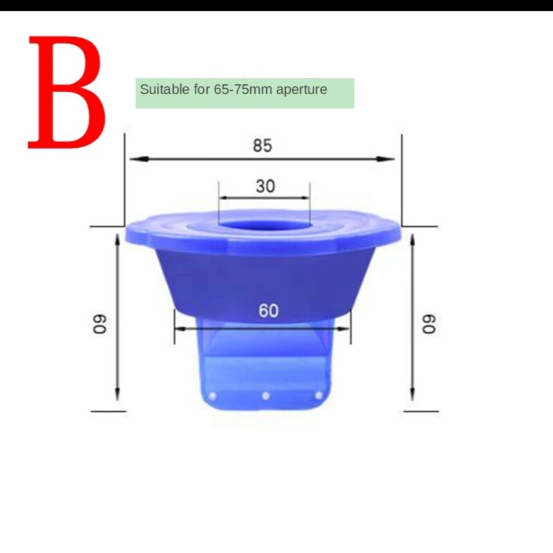 Силиконовый односторонний сливной клапан для раковины B-Inner 65-75mm
