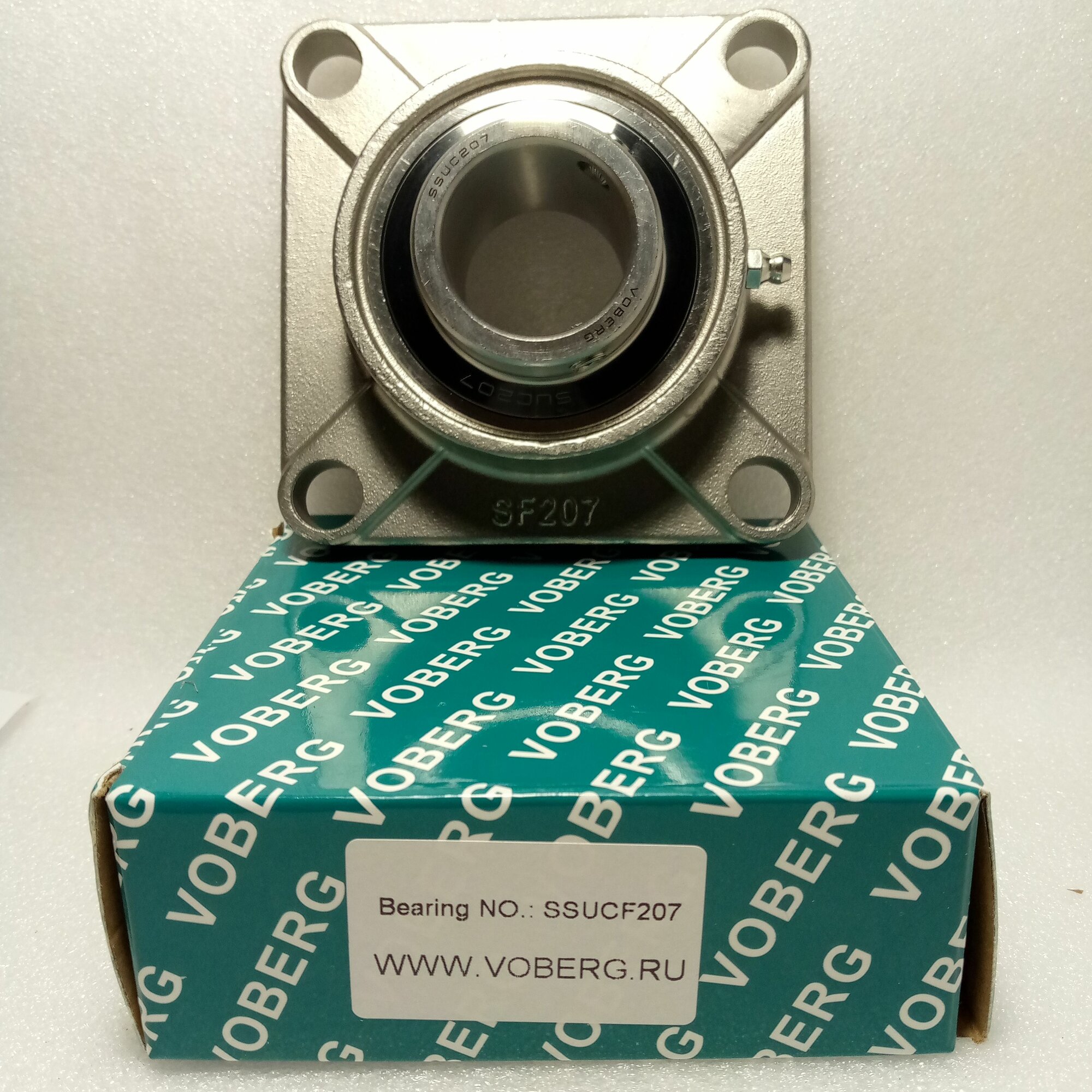 SSUCF207 Подшипниковый узел VOBERG из нержавеющей стали