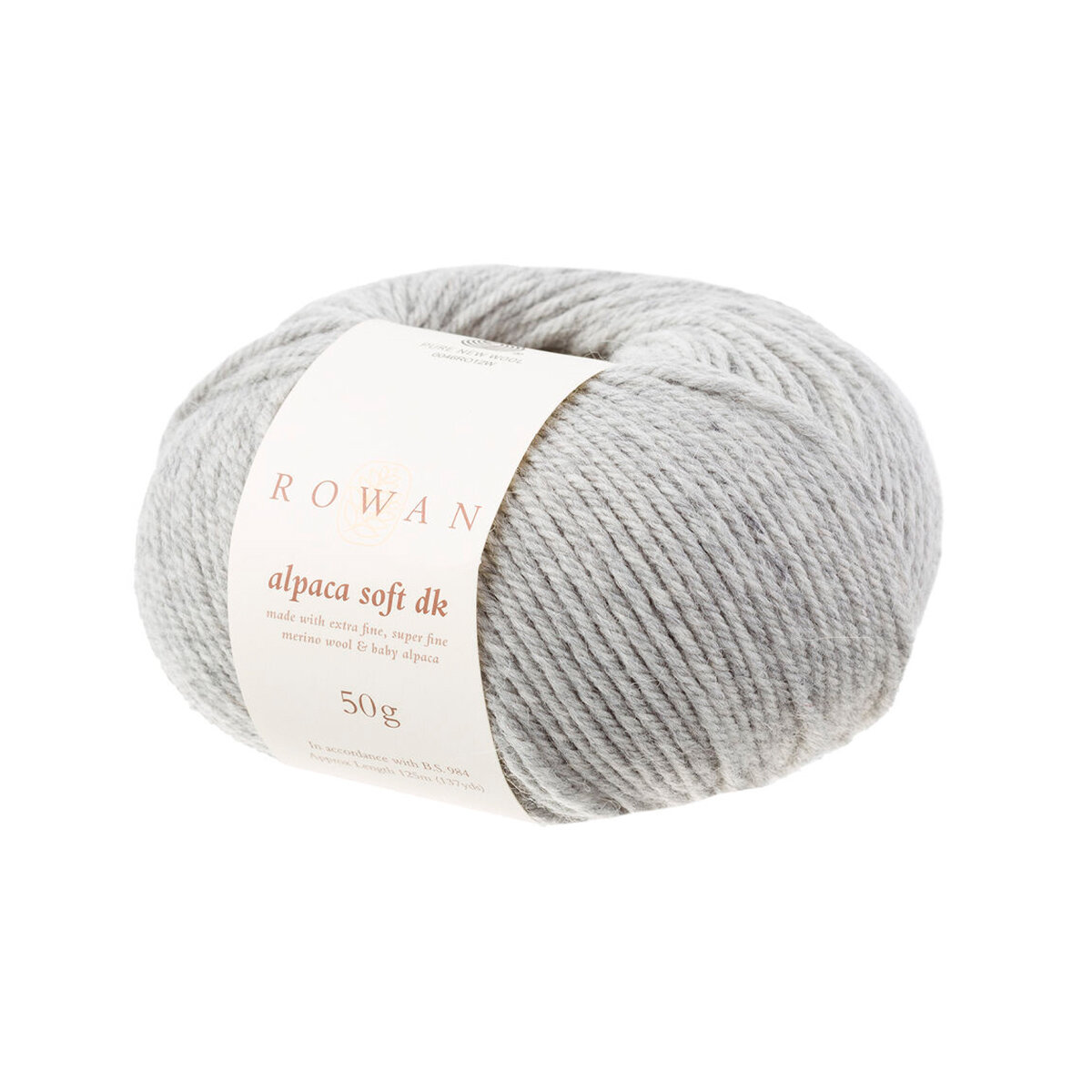 Alpaca Soft DK /Альпака Софт ДК/ пряжа Rowan, 9802210 (210, rainy day (дождливый день), серый)