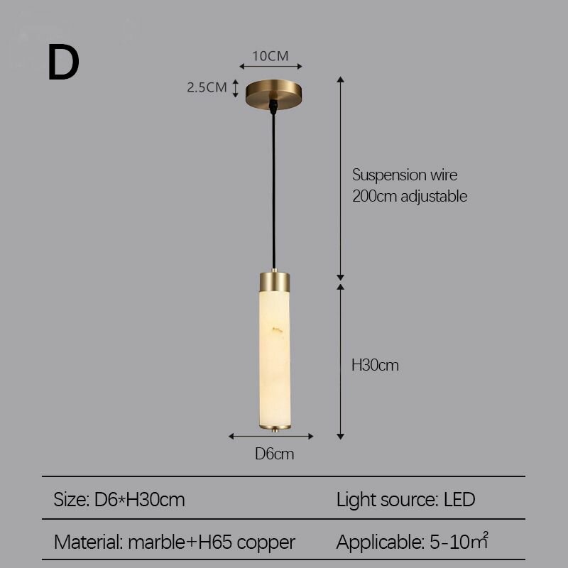 Простая Современная Мраморная Люстра, Подходит Для Освещения В Спальнях, Кабинетах, Гостиных, Офисах, Отелях