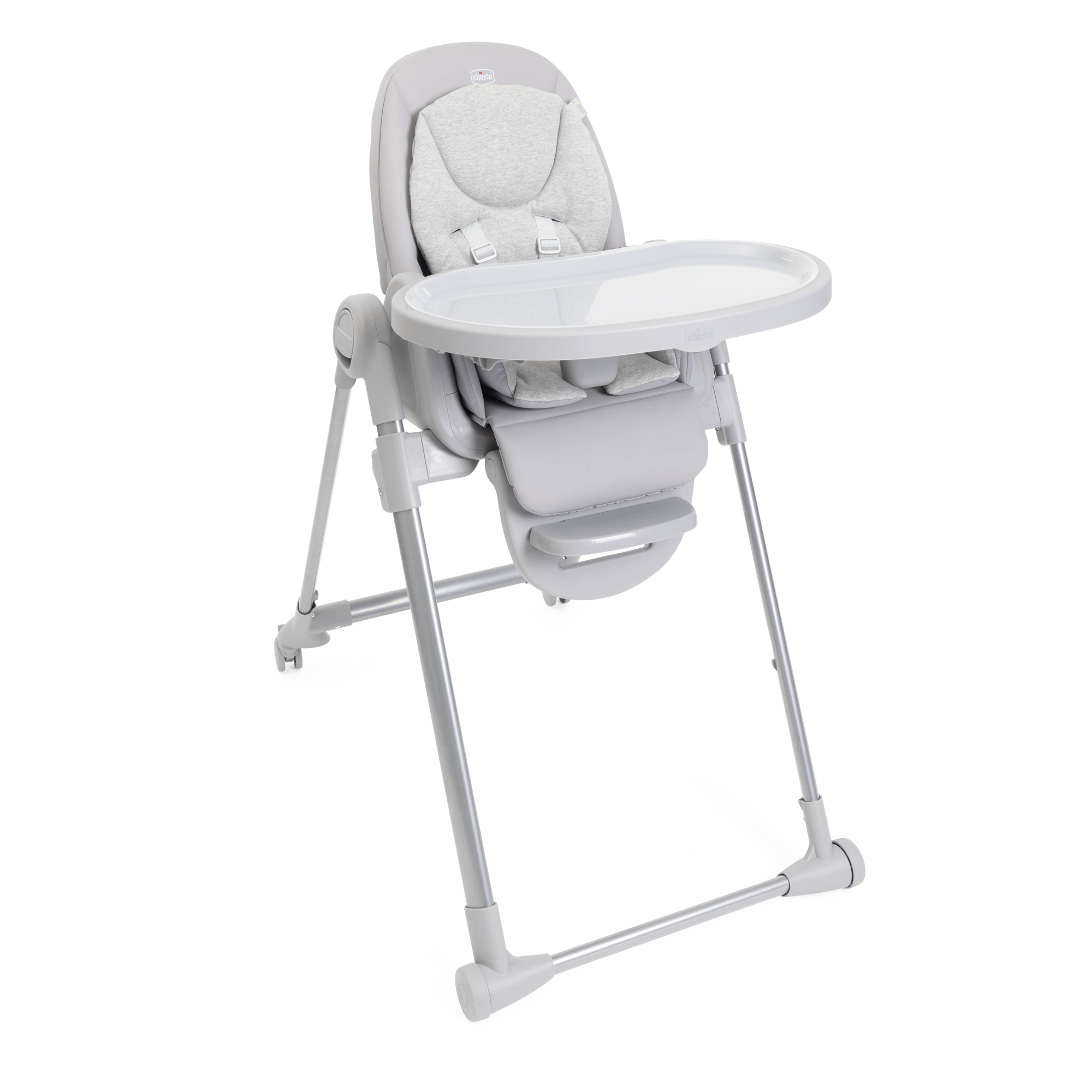 Стульчик для кормления Chicco Polly Armonia, цвет Steel (Светло-серый), артикул производителя 04087140050000
