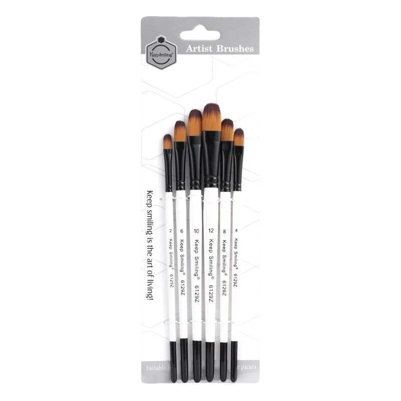 Набор кистей KEEPSMILING Yangzhou Brush, перламутровые, 6 шт