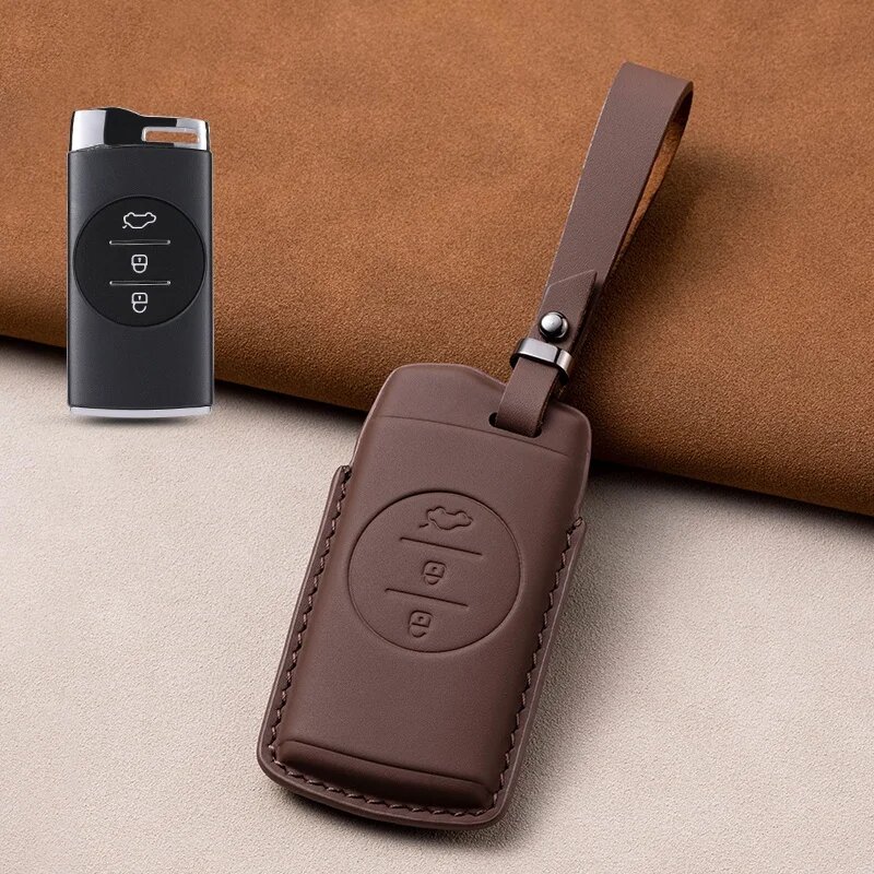 Чехол для ключа Exeed TXL VX LX Chery Tiggo 4 7 pro Tiggo 8 Pro max чехол на ключ  Brown- keyring