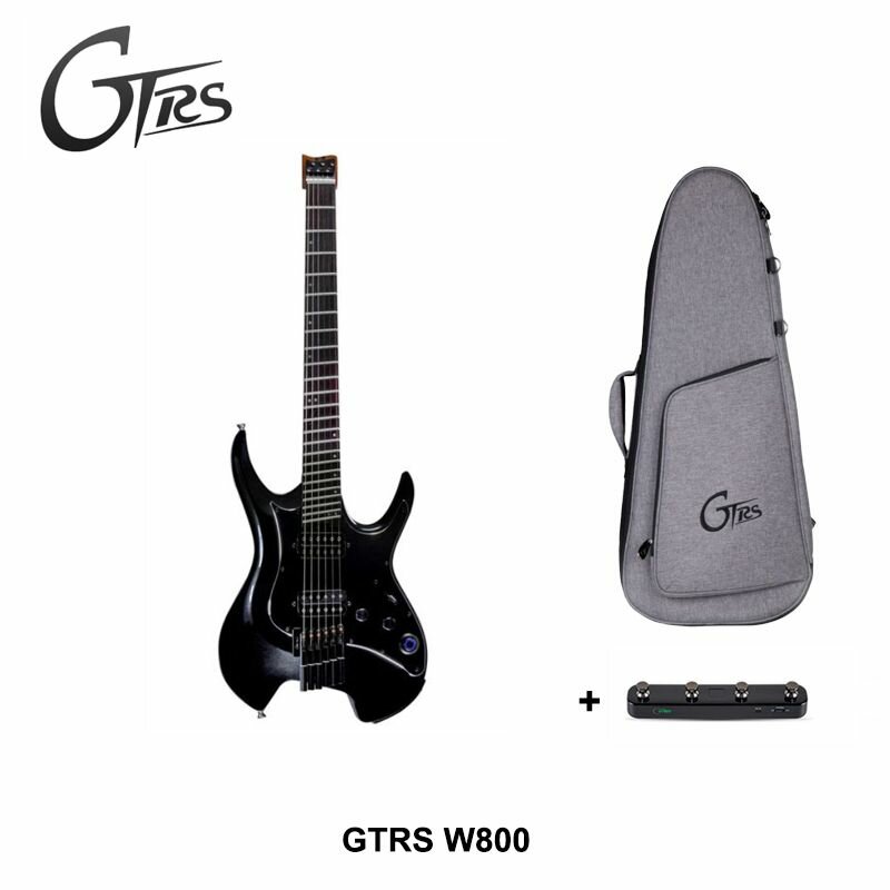 GTRS W800 / W900 Безголовая умная электрогитара Bluetooth-соединение Мультиэффектная электрогитара с беспроводным приемником
