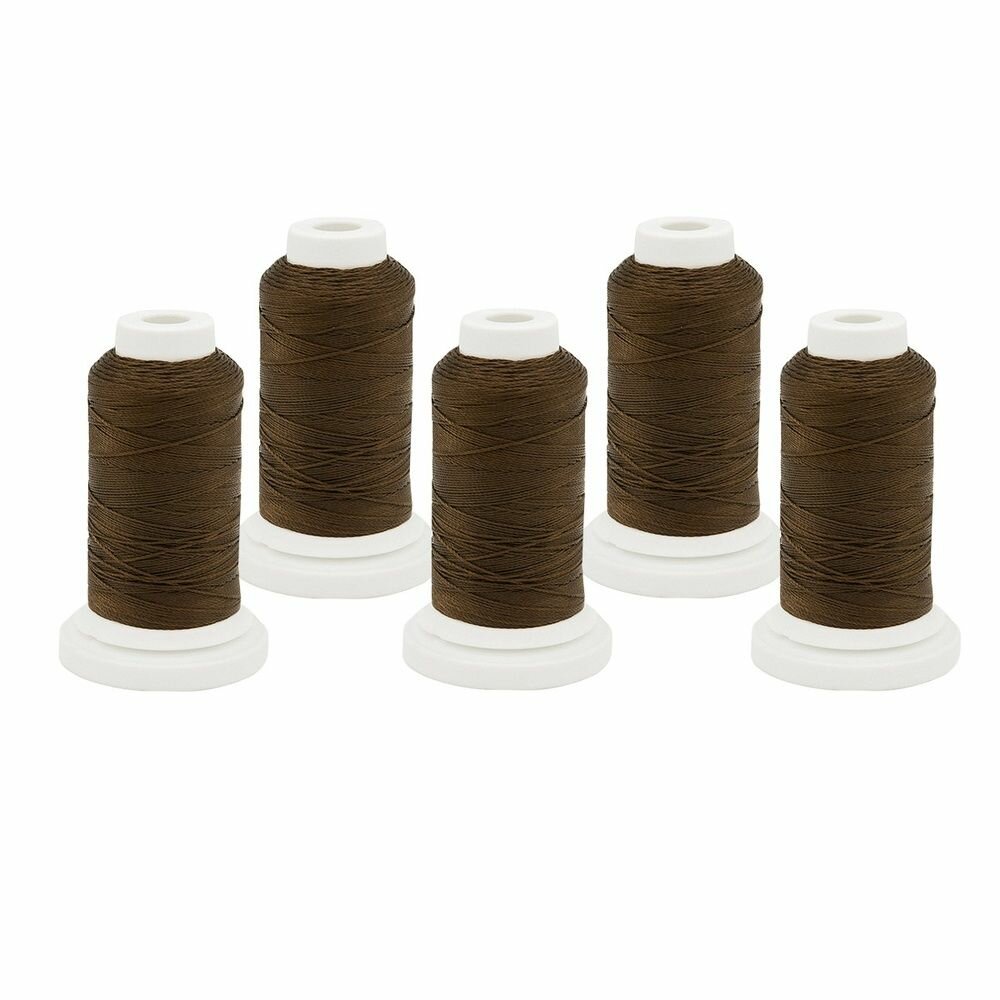 Швейные нитки Astra&Craft Филаментная 137 м, цвет 8108/492 темно-коричневый, 1 шт (420D/3)