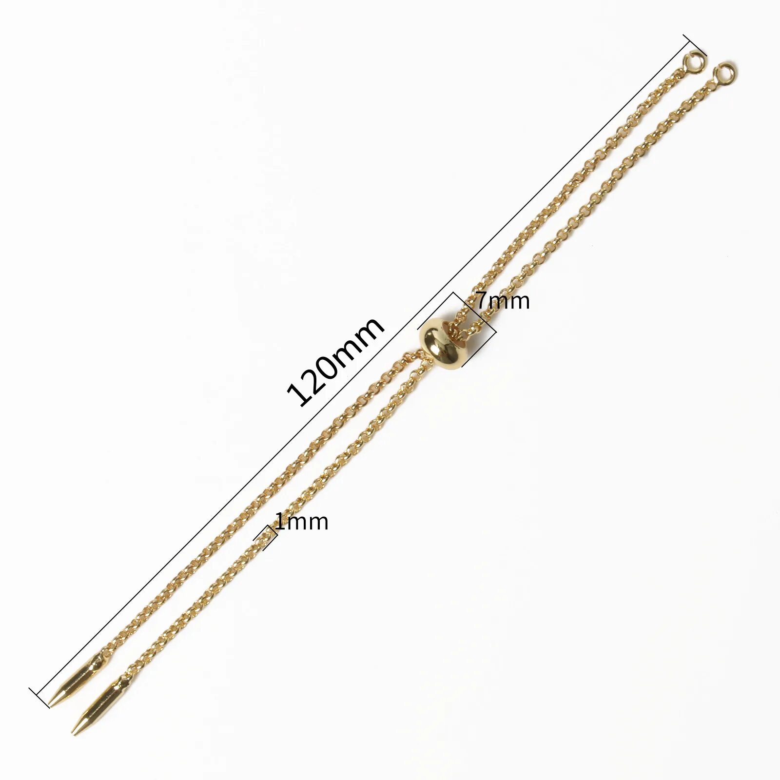 Цепочка-слайдер JILKOL, 120mm, Цвет: 120mm Needle