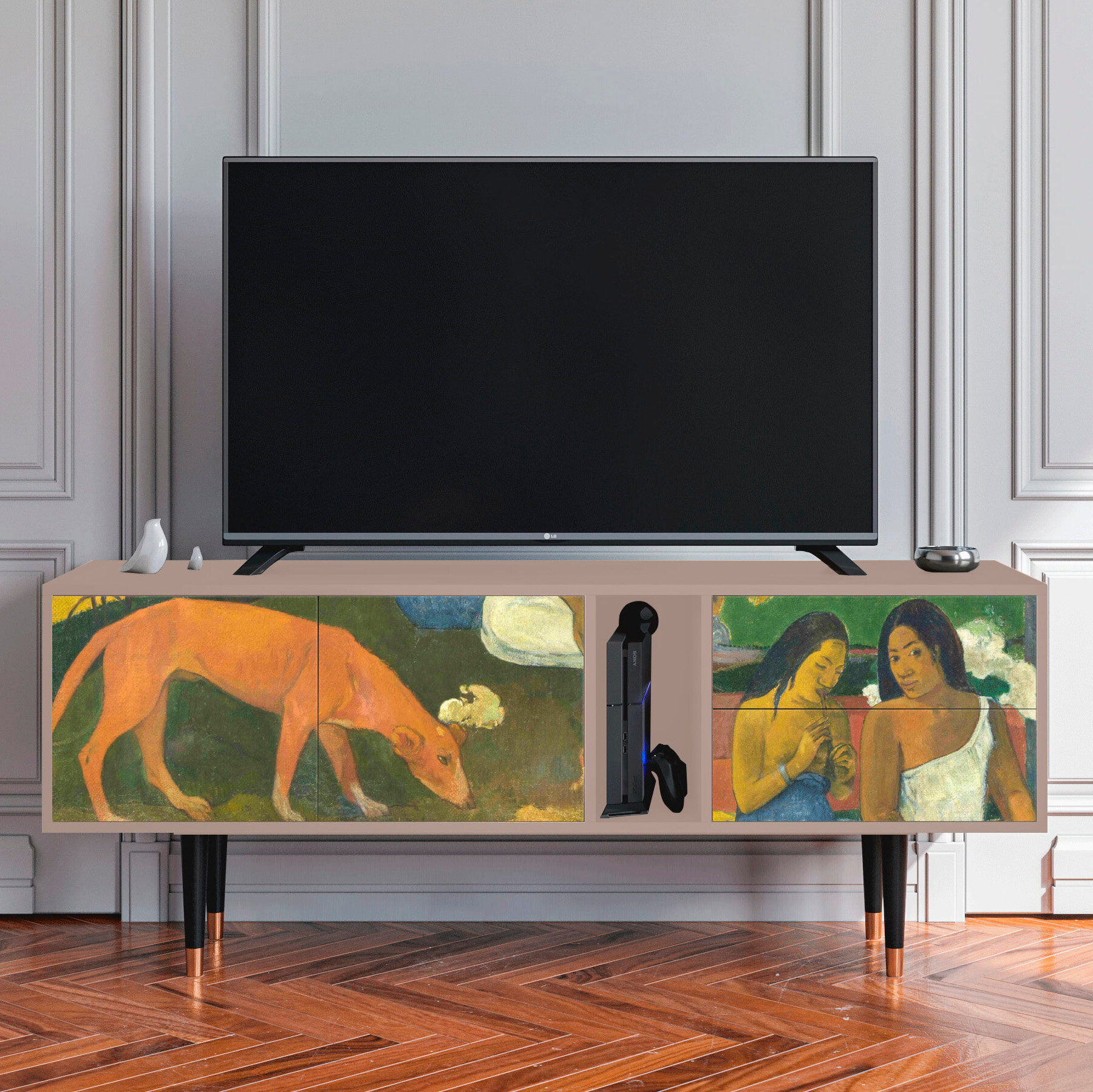 ТВ-Тумба - STORYZ - T1 Arearea by Paul Gauguin, Размер - 170 x 69 x 48 см, Цвет корпуса - , Бежевый