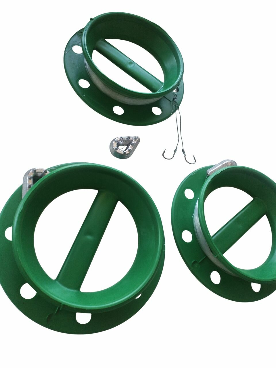 3 ШТ. Донка круглая оснащенная (леска-50м, груз 75гр, крючок-2шт)