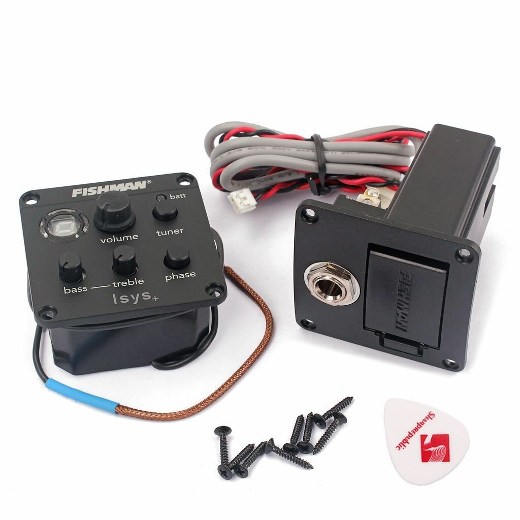 Пьезосистема звукоснимателя предусилителя для акустической гитары Fishman Presys II