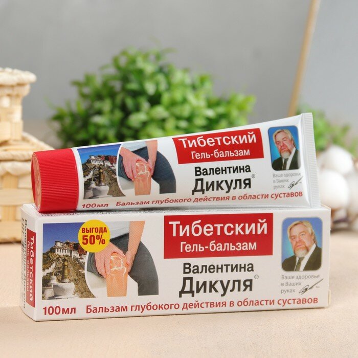 Гель-бальзам для тела Валентин Дикуль "Тибетский" для суставов, 100 мл (76756)