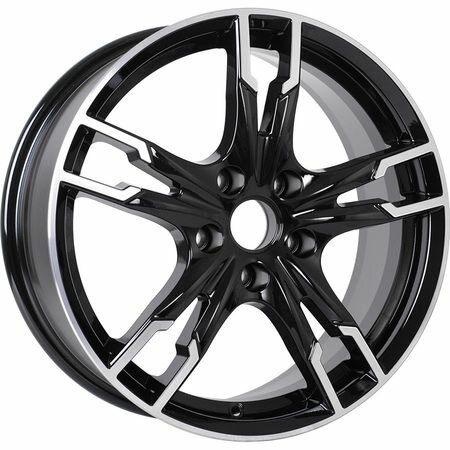 Колесный литой диск КиК Солар R17x7 5x114.3 ET40 CB66.1 Almaz_black