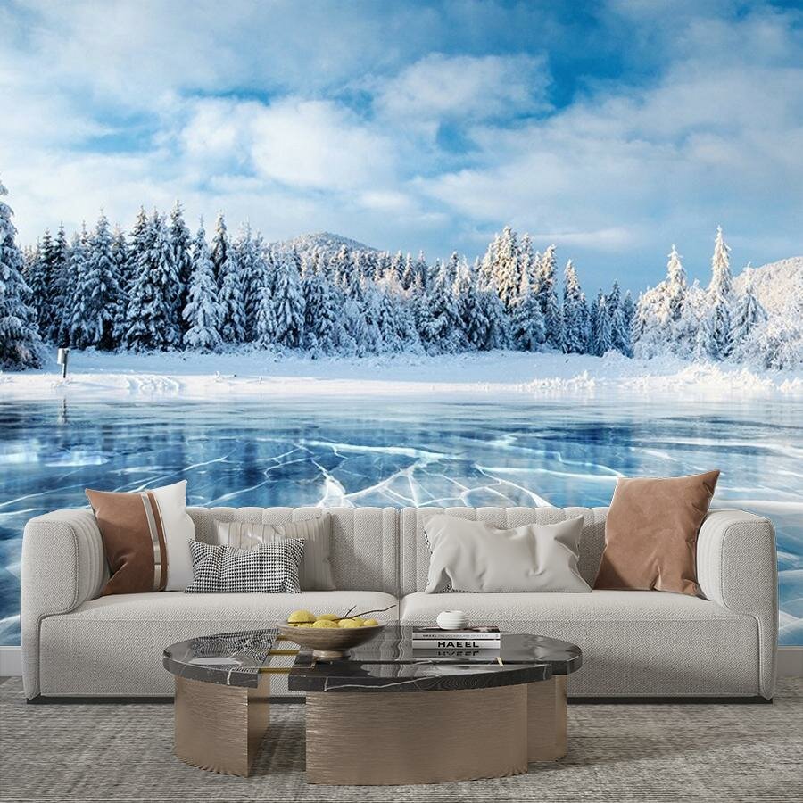 Фотообои Лед Байкала 9-1970-S-Флекс 270 x 200 см (ВхШ) Бесшовные, флизелиновые, влагостойкие обои MasterFresok