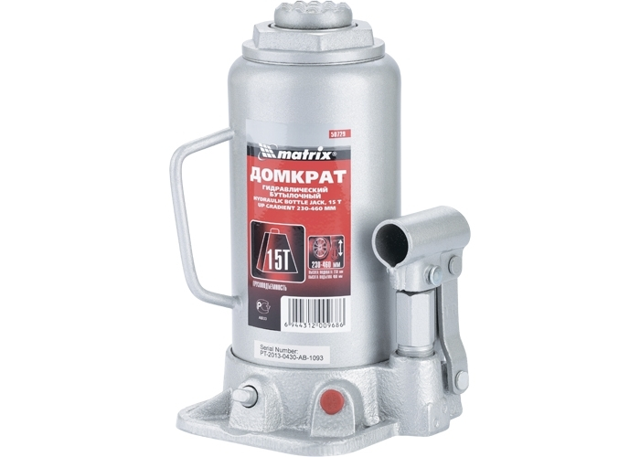Гидравлический бутылочный домкрат Matrix MASTER 50729