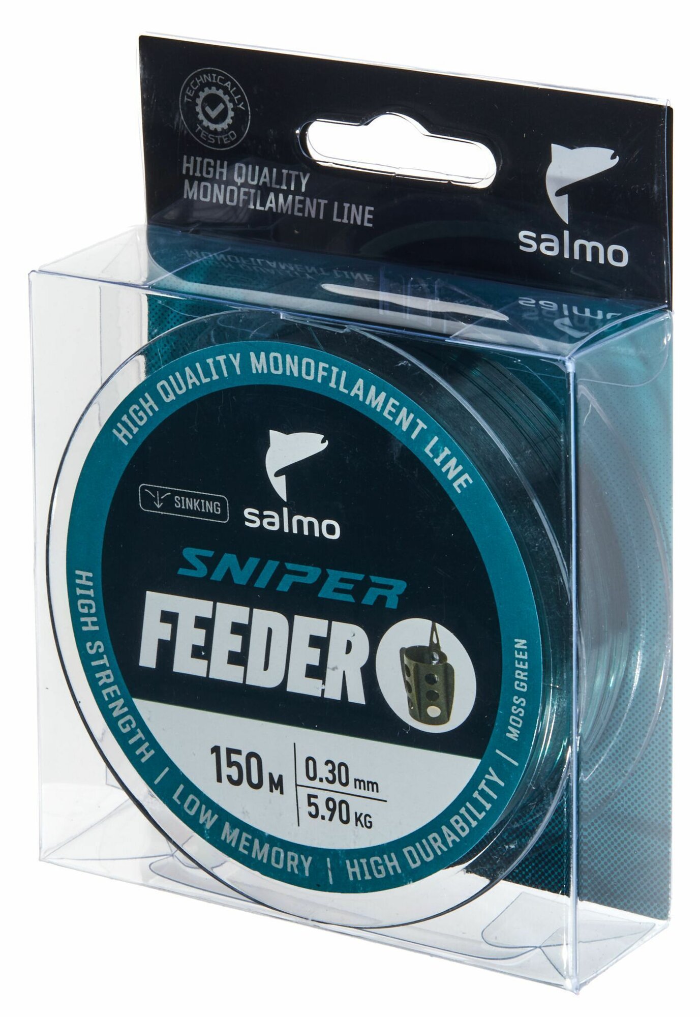 Леска монофильная Salmo Sniper FEEDER Moss Green 150 м 0.30 мм