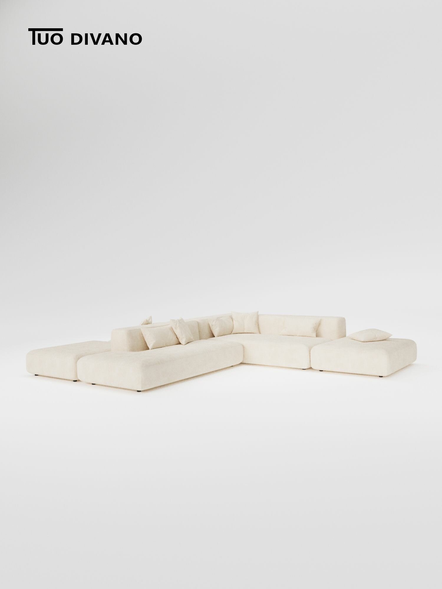 Модульный диван Tuo Divano Фраула Светло-бежевый