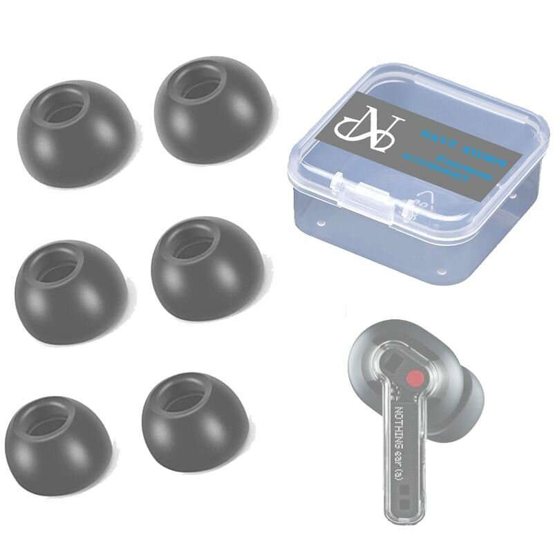 Амбушюры для наушников Nothing Ear(A), с эффектом шумоподавления, черные