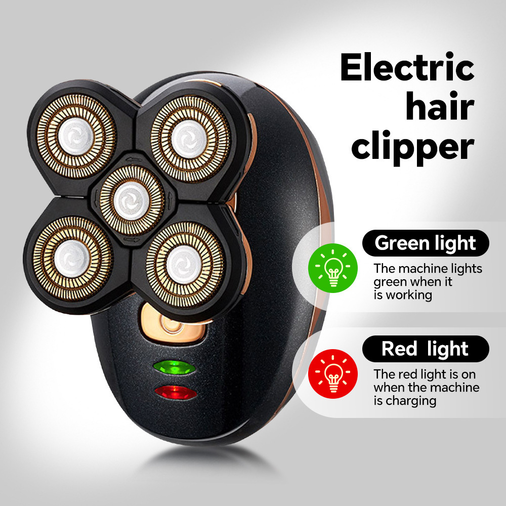 Женская бритва, электробритва, перезаряжаемая через USB бритва с пятью лезвиями для мытья всего тела и волос на теле